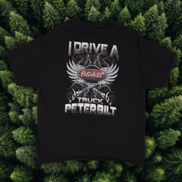 Hanes | Shirts | Y2k Peterbilt Tshirt I Drive A Truck Peterbilt Wings ...